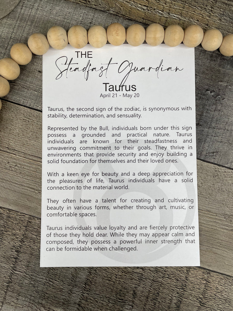 Taurus- The Steadfast Guardian – Line Upon Line